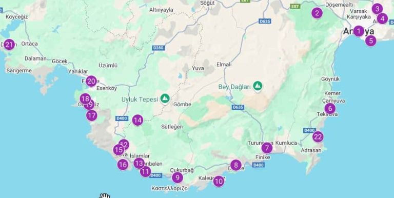 Ruta por la Costa Turquesa: qué ver en 10 días